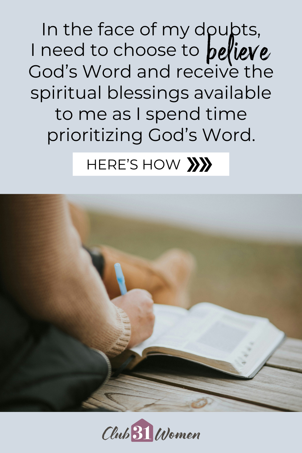 Believing Beyond Doubt: Strengthening Your Faith Daily - Club31Women