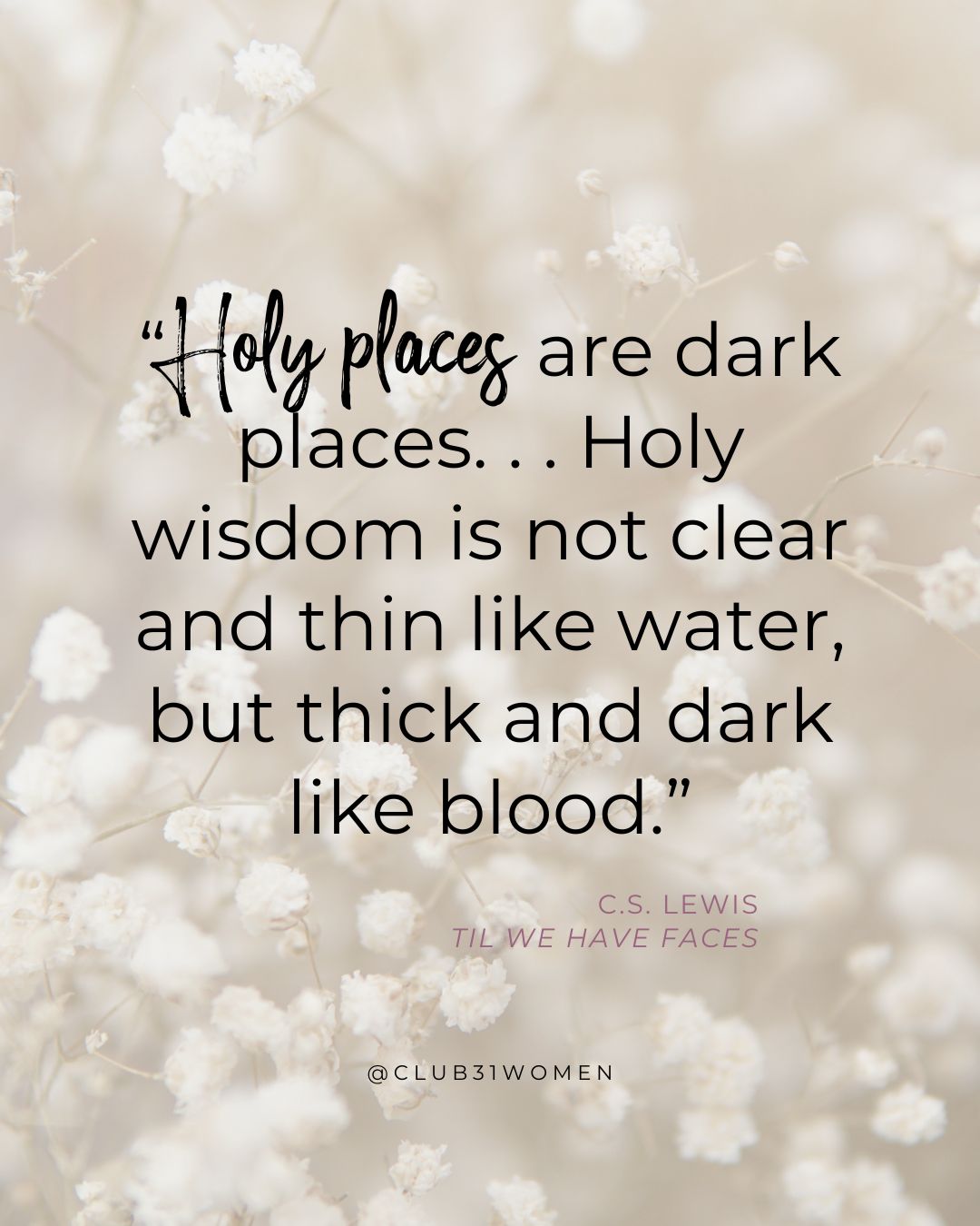 Holy Places Are Dark Places: Having a Faith Thick with the Wonder of ...